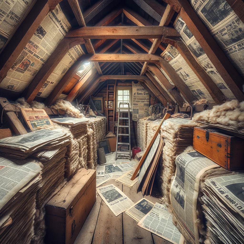 newspaper as insulation - Budget and the Bees