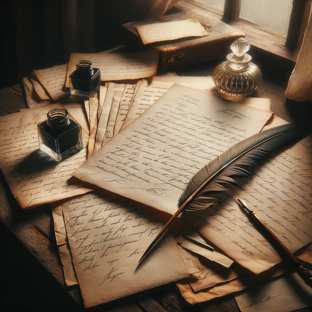 handwritten letters - Budget and the Bees