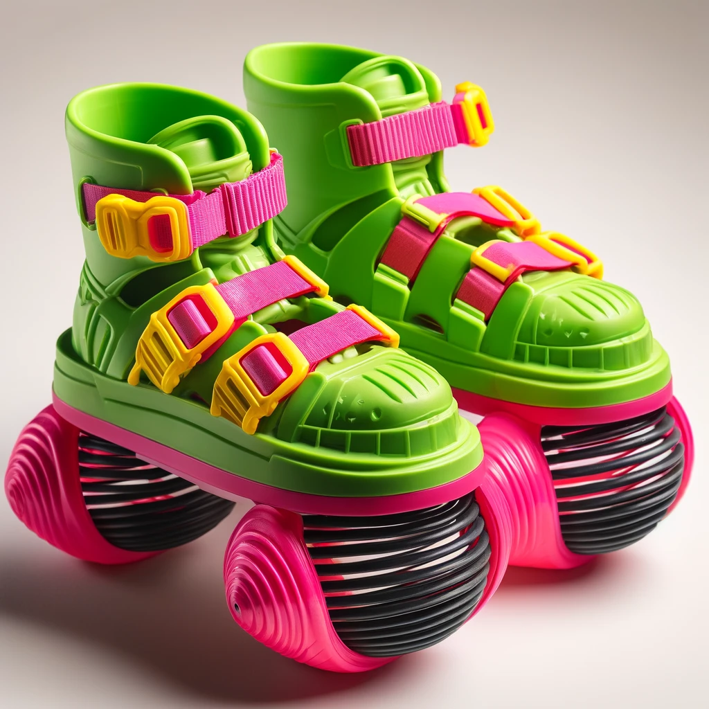 DALL·E 2024-05-02 08.26.23 - A detailed image of 90s toy Moon Shoes ...